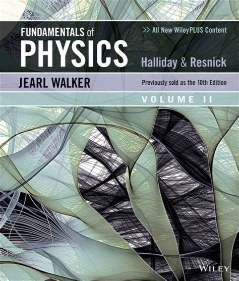 Fundamentals Of Physics Volume 2 Edition 11 By David Halliday