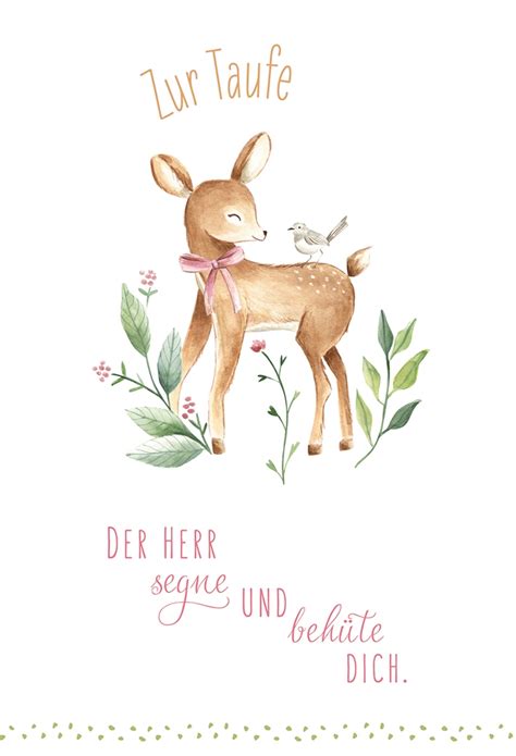 Glückwunschkarte Zur Taufe