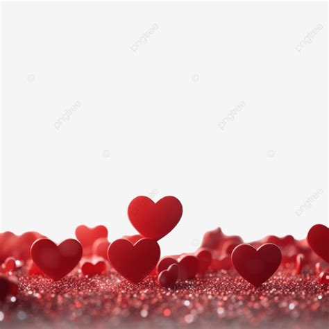 Corazones Rojos Bokeh Día De San Valentín PNG dibujos Borroso Bokeh