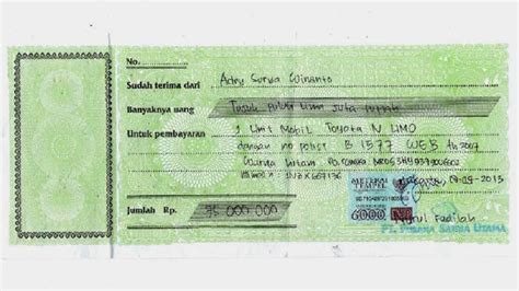 Contoh Surat Lengkap Kwitansi Jual Beli Motor Bekas Yang B NBKomputer