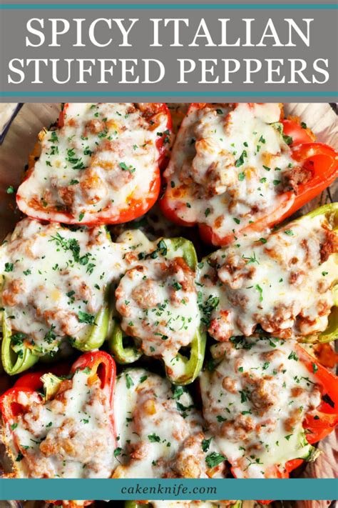 Spicy Italian Stuffed Peppers Recipe Artofit