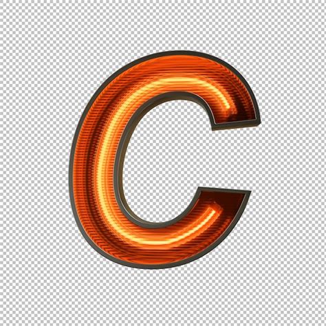 Premium PSD Neon Light Alphabet On Transparent Background