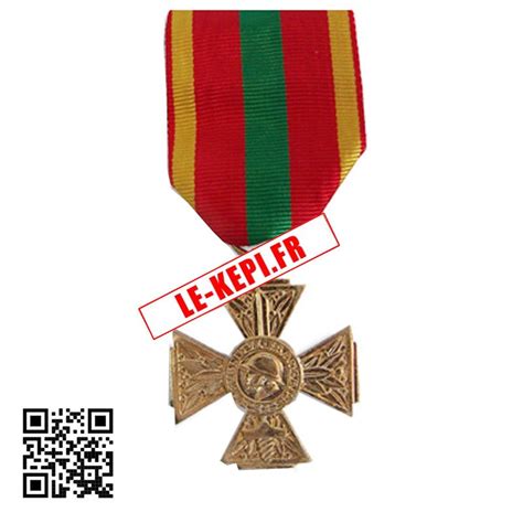 Médaille Ordonnance Croix du Combattant volontaire le kepi fr