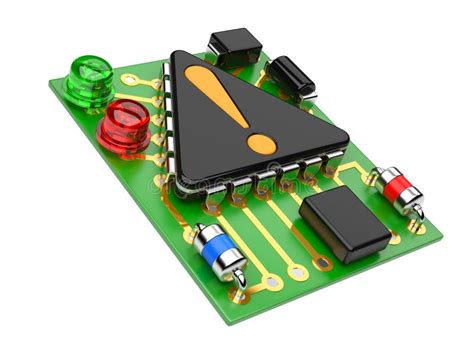 cpu computer chip stock illustration illustration of component 44026356