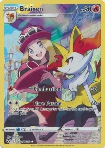 Braixen Tg01 tg30 Holo Raro Pokemon Tcg Cuotas sin interés