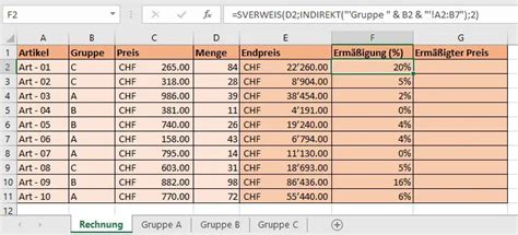 Indirekt Mit Sverweis In Excel F R Verweise Auf Mehrere Bl Tter Excel