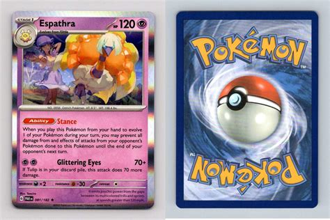 Espathra Sv Paradox Rift Rare Holo Pokemon Tcg Card