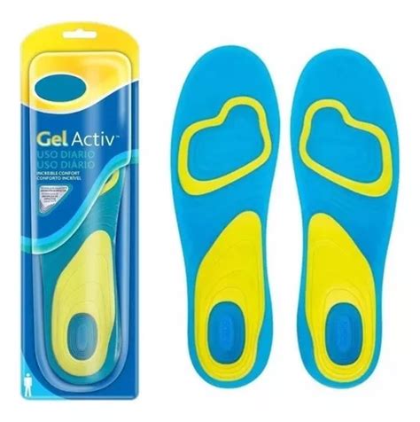 Par De Palmilha Silicone Gel Ortopédica Anti Impacto Confort