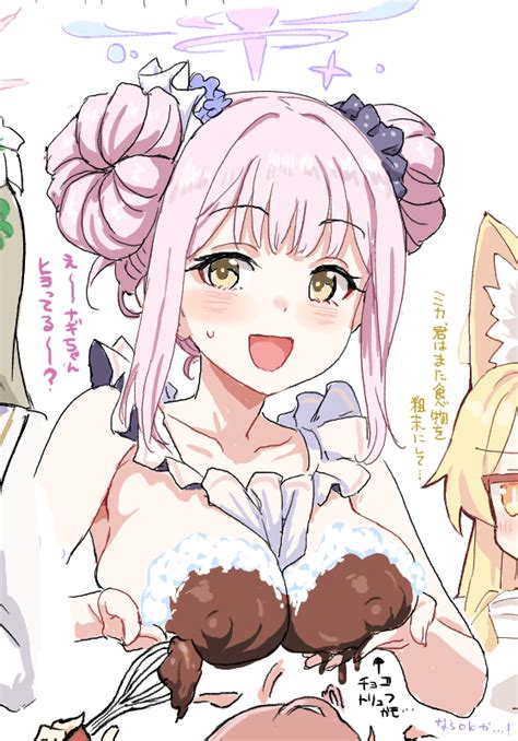 Mika Seia And Nagisa Blue Archive Drawn By Clearite Danbooru