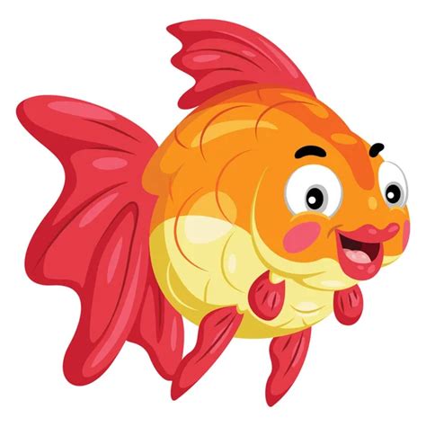 Ilustraci N Peces Dibujos Animados Lindo Vector De Stock De