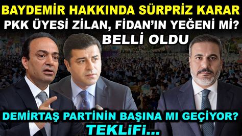 Demirtaş Partinin başına mı geçiyor Teklif Baydemir Hakkında Sürpriz