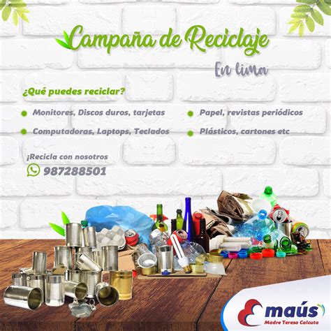 Emaus Lima Perú Campaña de reciclaje en Lima