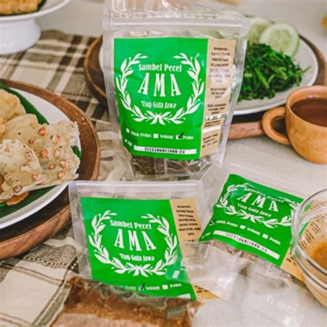 Jual Sambel Pecel Ama Gram Sambal Pecel Kediri Bumbu Pecel Enak