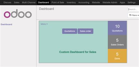 Creating Odoo Custom Dashboard