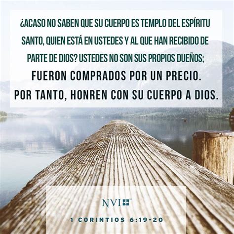 NVI Verse Of The Day 1 Corintios 6 19 20 Guerreros De Cristo 1