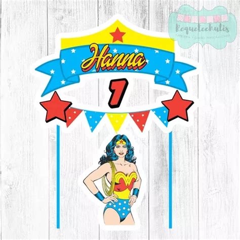 Cake Topper Pincho Mujer Maravilla