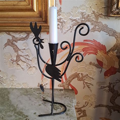 Ystad Metall Tupp Ljusstake ii smide design Gu Köp på Tradera