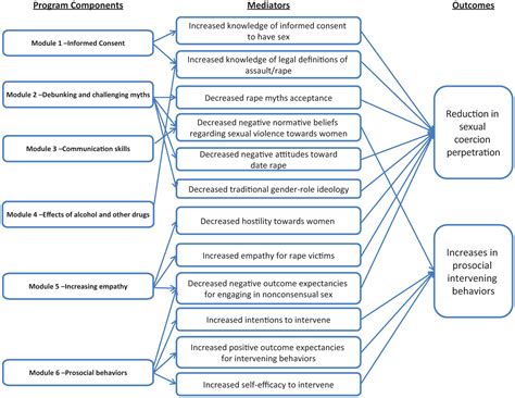 theoretical mediators of realconsent a web based sexual violence prevention and bystander