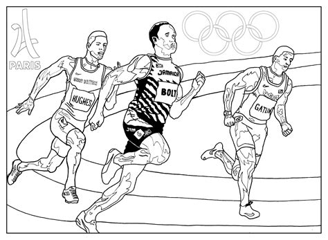 Jeux Olympiques Athletisme Paris 2024 Coloriage Sur Les Jeux