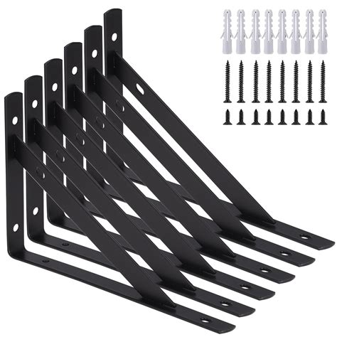Qweryboo Pack Heavy Duty Shelf Brackets Inch Wall Mount L Shaped