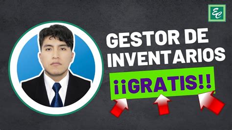 Gratis Gestor De Inventarios En Excel Youtube