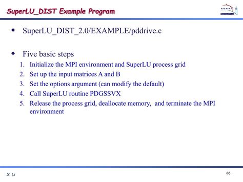ppt superlu sparse direct solver powerpoint presentation free download id 516093