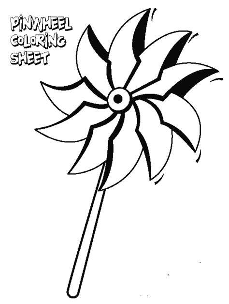 Pinwheel Coloring Page At GetColorings Free Printable Colorings
