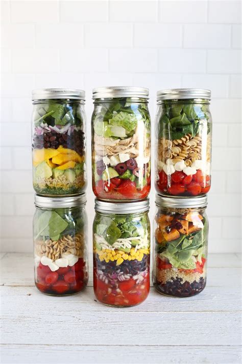 Easy Salad In A Jar Lunch Ideas Click Through For Recipes