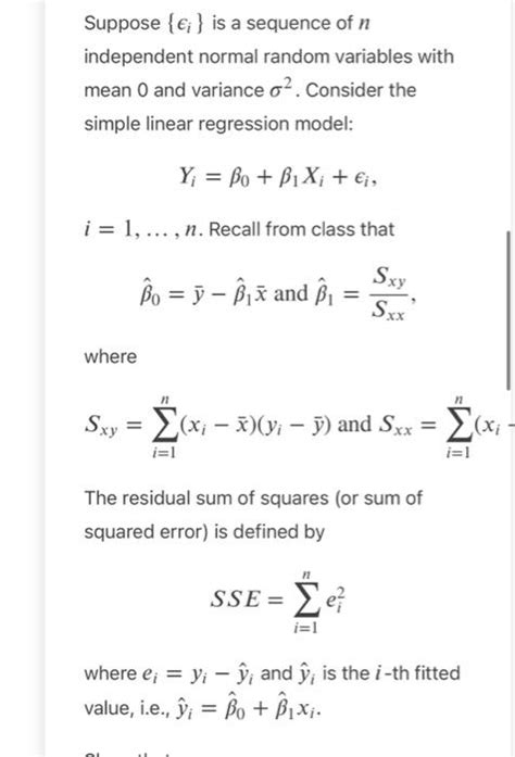 solved suppose {ϵi} is a sequence of n independent normal
