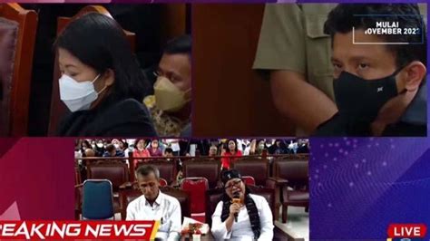 Beda Reaksi Saat Ibu Brigadir J Menangis Di Sidang Putri Menunduk