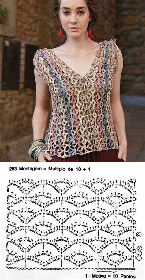 Novos Modelos De Blusa De Croch Gr Fico Dos Pontos D Bardeurs Au