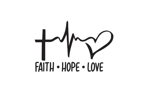 Premium Vector Faith Hope Love Vector File