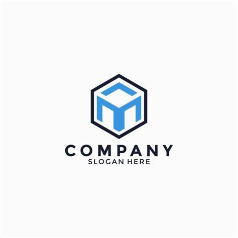 Premium Vector Initial Letter M Hexagonal Logo Vector