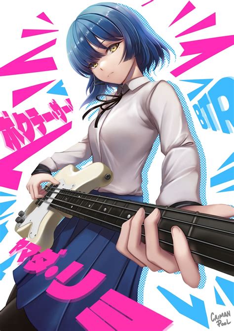 Yamada Ryou Bocchi The Rock Drawn By Caiman Pool Danbooru