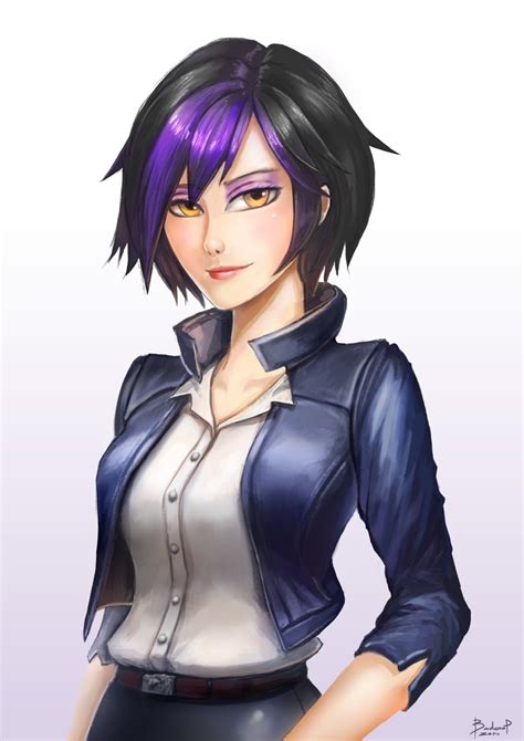 Purple Haired Female Anime Character Go Go Tomago Big Hero 6 Movies Animated Movies Hd