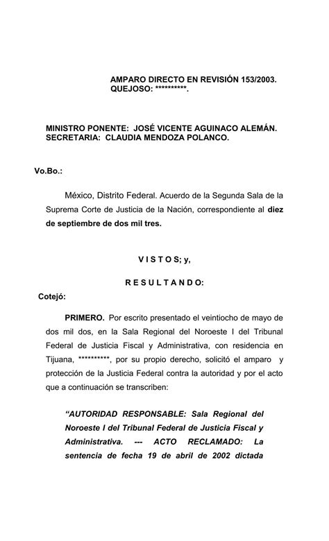 Amparo Directo En Revisi N Scjn
