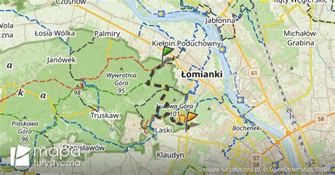 Trasa Przez Dziekan W Le Ny Mapa Turystyczna Pl