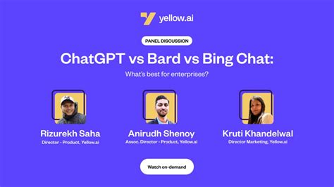 ChatGPT Vs Bard Vs Bing Chat Yellow Ai