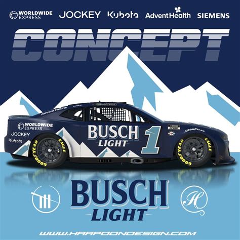 2023 Ross Chastain Busch Light Concept Camaro Art Cars Nascar Cars