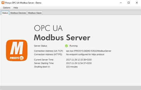 Prosys Opc Ua Modbus Server Opc Ua