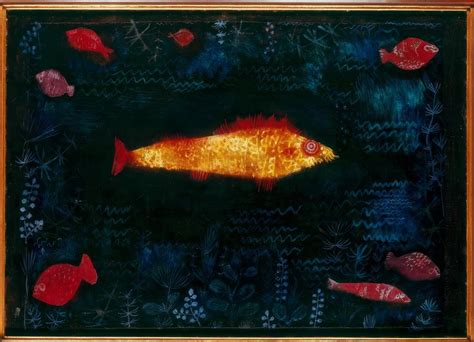 O peixe dourado Paul Klee Impressão de arte