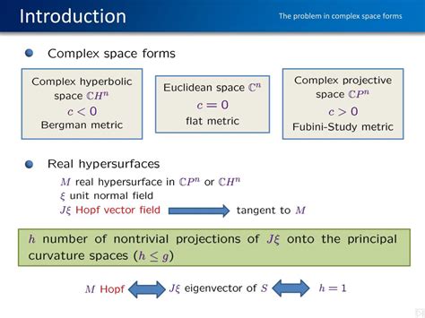 ppt real hypersurfaces with constant principal curvatures in complex projective and hyperbolic