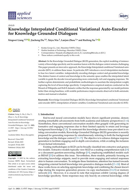 pdf knowledge interpolated conditional variational auto encoder for knowledge grounded dialogues