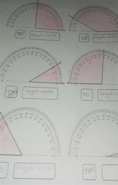 escribe el nombre de cada ángulo y su medida correcta Brainly lat