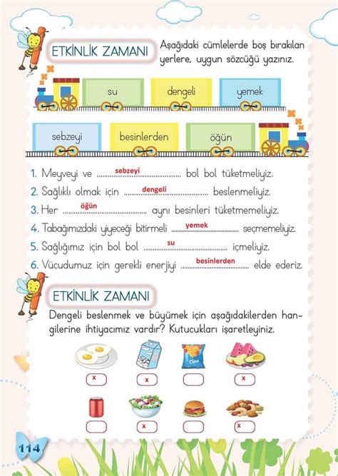 2 Sınıf Hayat Bilgisi Meb Yayınları Sayfa 114 Cevapları