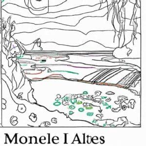 Desenhos De Obras De Monet Para Imprimir E Colorir Pintar