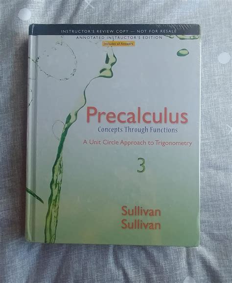 precalculus concepts through functions unit circle appr to trig annotated instructor s 3rd ed