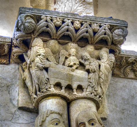 13th C Catedral De San Salvador Oviedo Asturias Spain Capitel En La