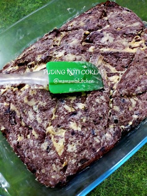 Resepi Puding Roti Coklat Berkuah Kastard Yang Super Sedap Mudah Je