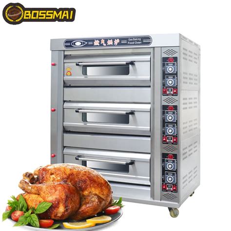 Commercial Kitchen Bakery Baking Machine 3 Decks 6 Trays Electric Pizza